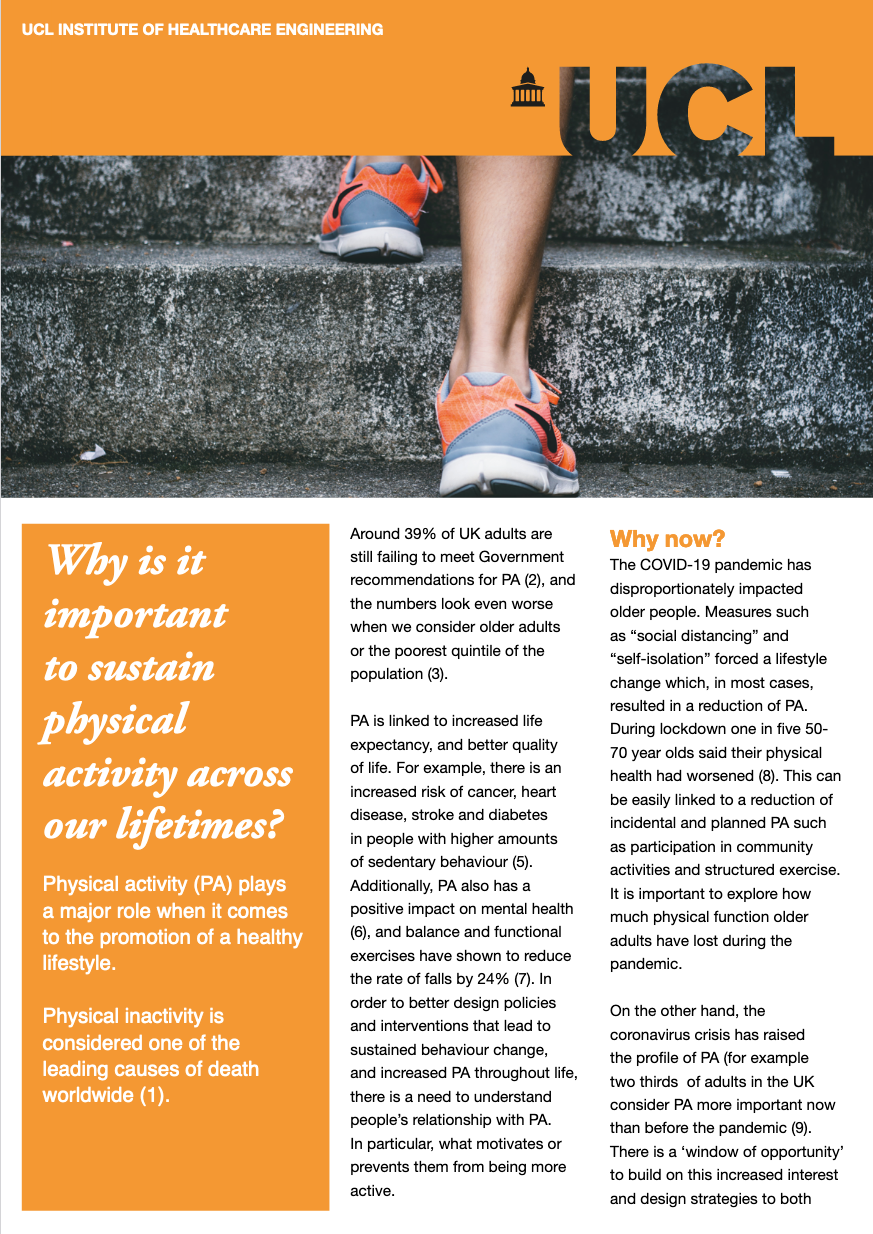 Why is it important to sustain physical activity across our lifetimes?